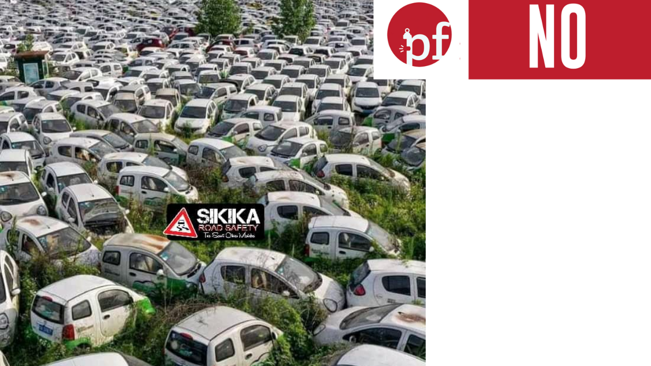 Does This Image Show an Electric Car Cemetery in France? - Piga Firimbi