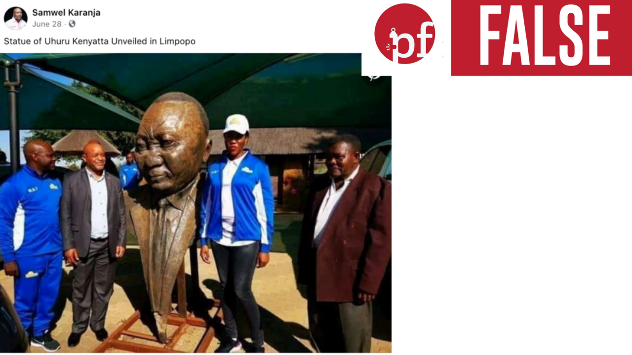 Does This Image Show the Unveiling of President Kenyatta’s Statue in ...